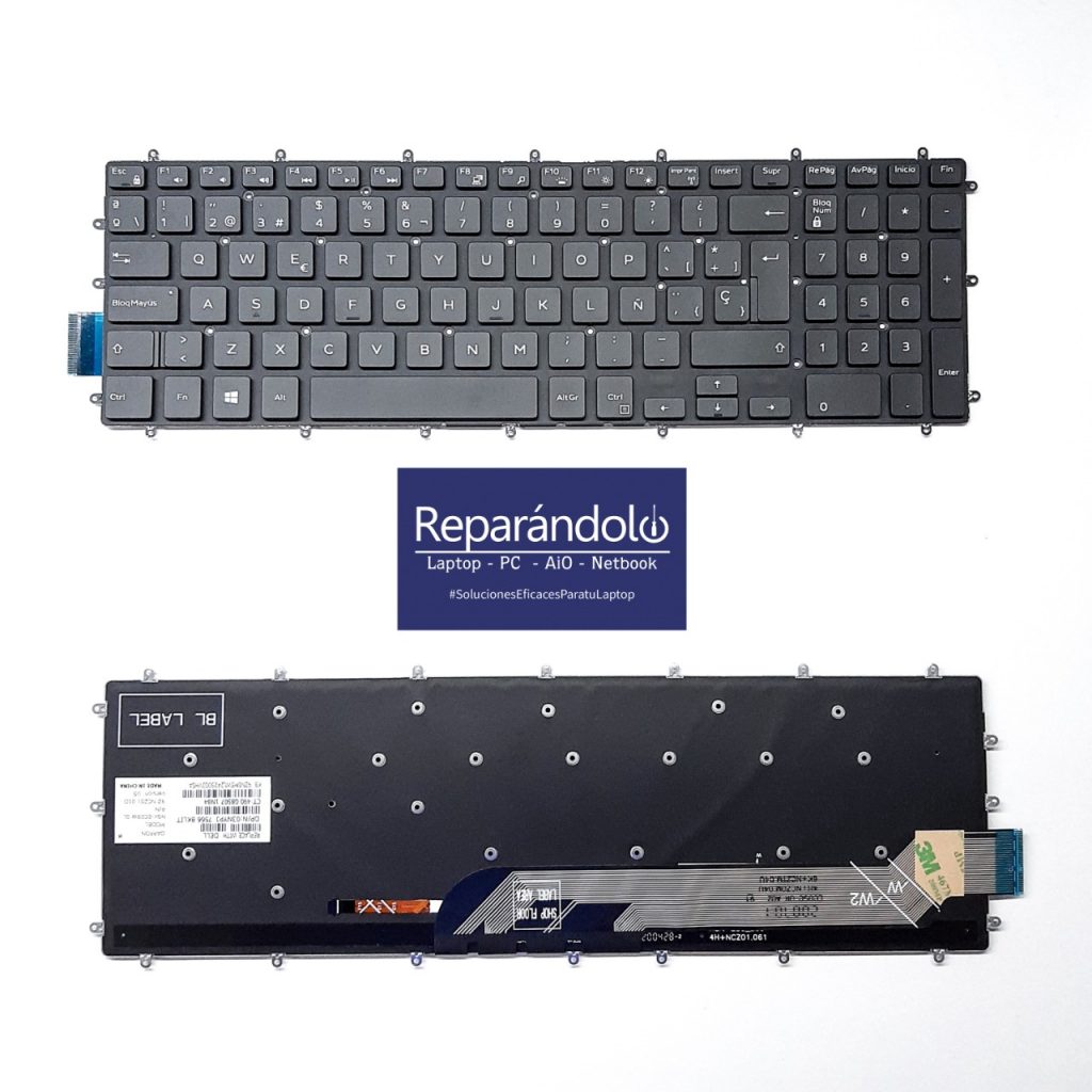 Teclado para Laptop Dell Inspiron Gaming 15 7566 – Retroiluminado ...