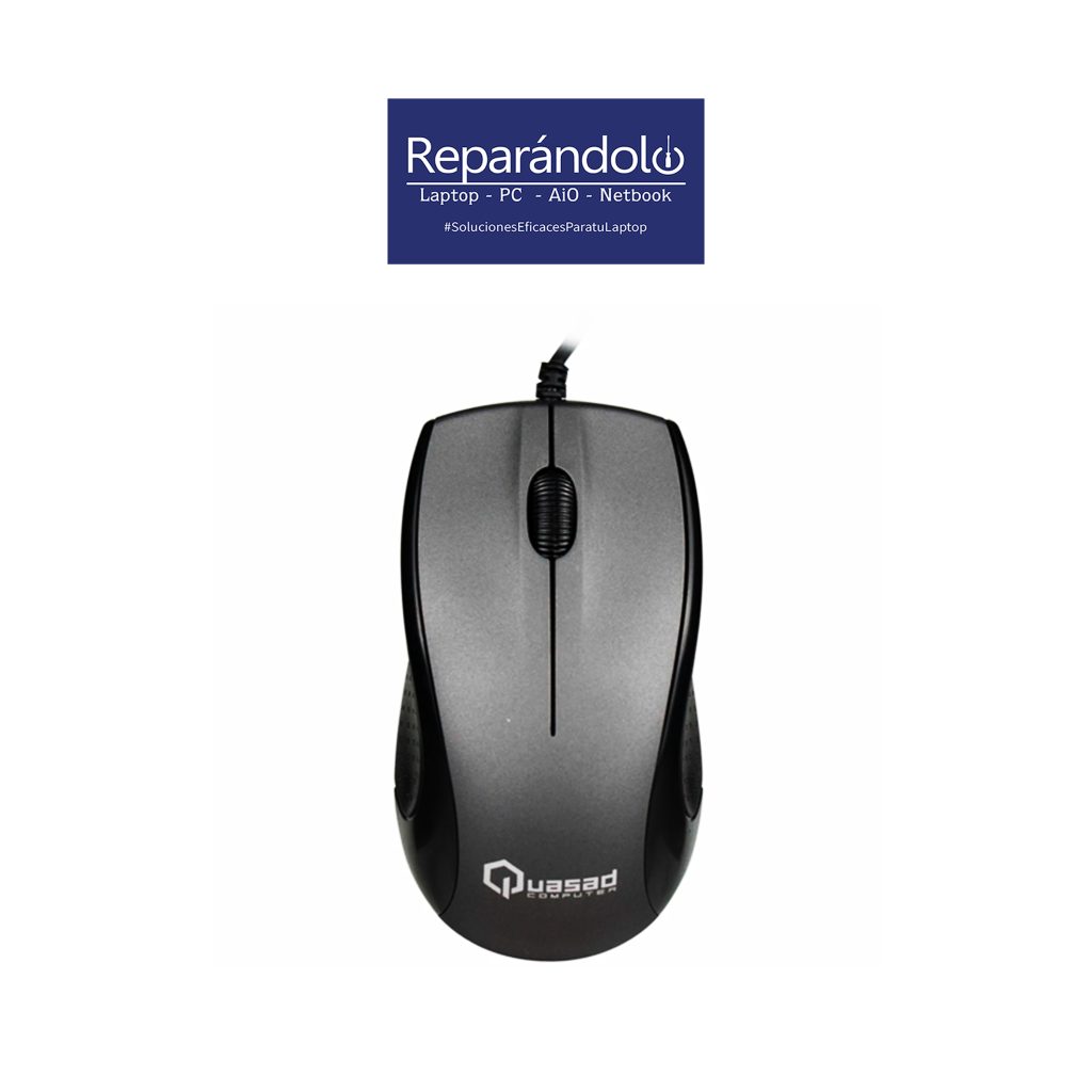 MOUSE QUASAD QM-703U 3D Wired 1.5mts Gris
